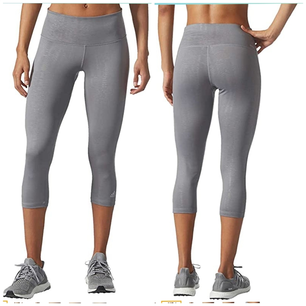 Adidas Ultimate Fit 3/4 Crop Tight Workout Pants - Gem